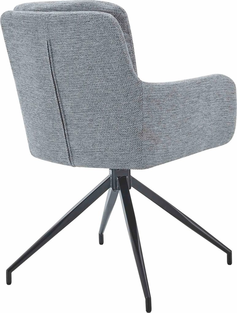 Jídelní židle Pickett látka – šedá
