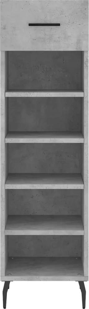 vidaXL Botník 30 x 35 x 105 cm kompozitní dřevo [829696] Barva: šedá sonoma