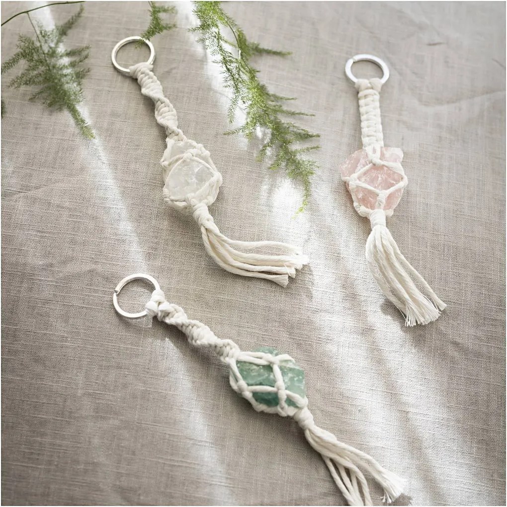 Creativ Company Kreativní sada Mini Craft Kit Macramé Key Rings