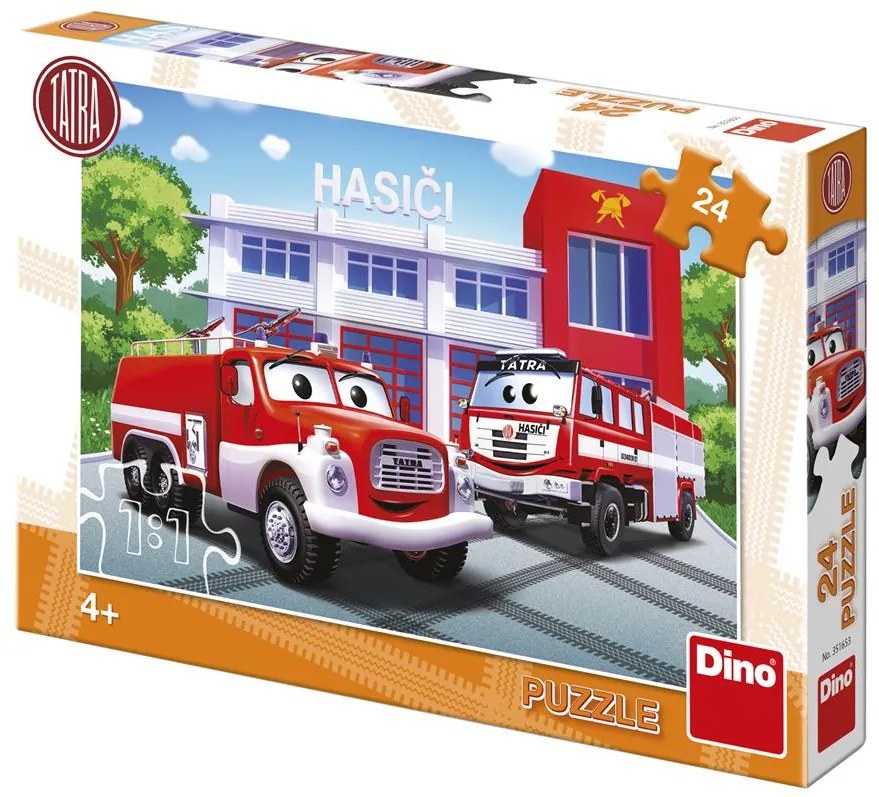 Dino Puzzle Hasiči 24 dílků