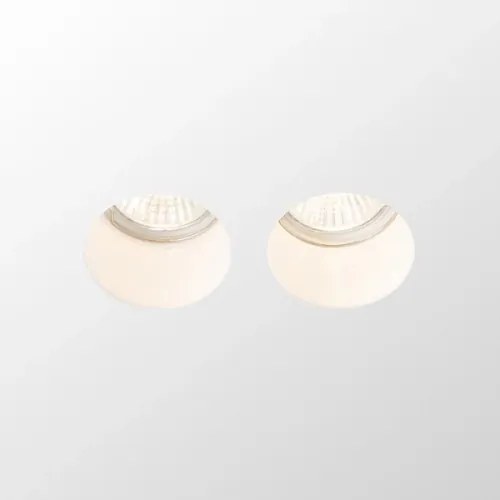 Svítidlo RENDL QUO R II zápustné sádrová 230V LED GU10 2x8W R12900