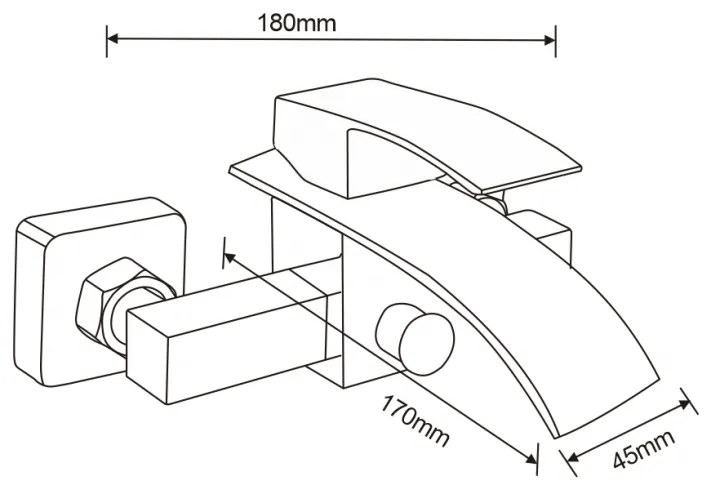 Mexen Aries, vanová baterie, zlatá, 744830-50
