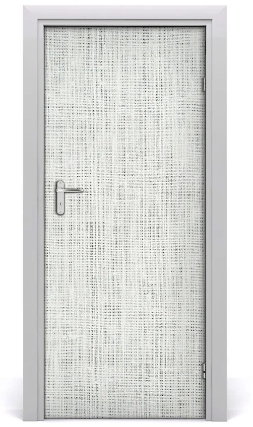 Samolepící fototapeta na dveře Lněné bílé plátno 75x205 cm
