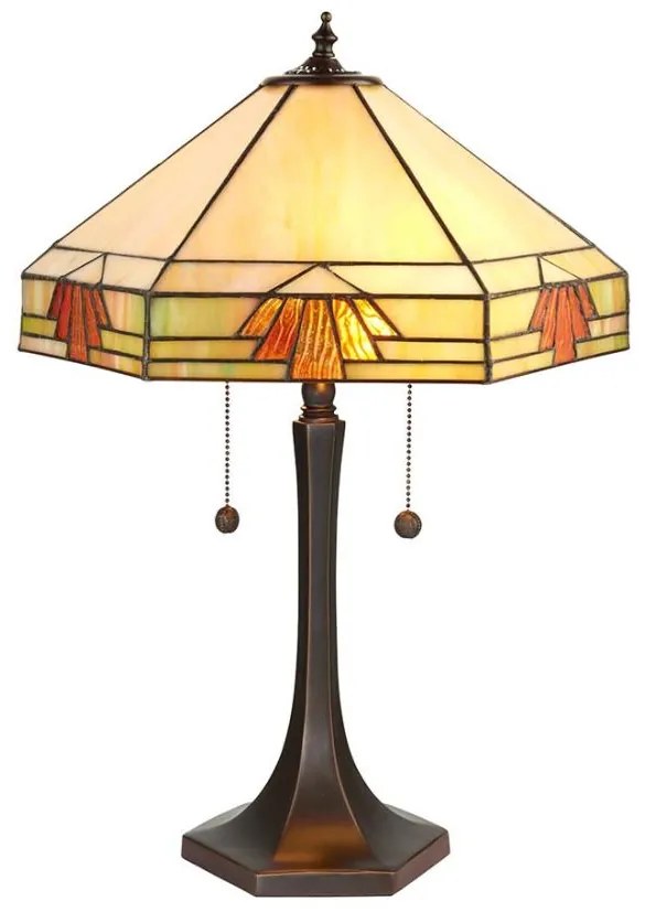 Endon 64286 - Stolní lampa Tiffany NEVADA 2xE27/60W/230V pr. 40 cm