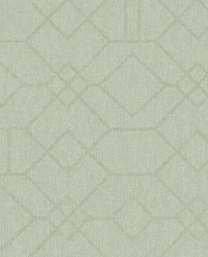 Zelená vliesová tapeta s geometrickým vzorem 324013 Embrace Eijffinger