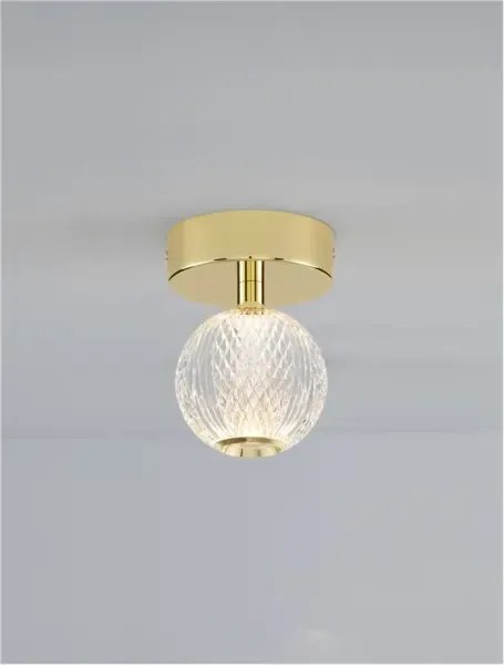 LED stropní svítidlo Brillante zlatá