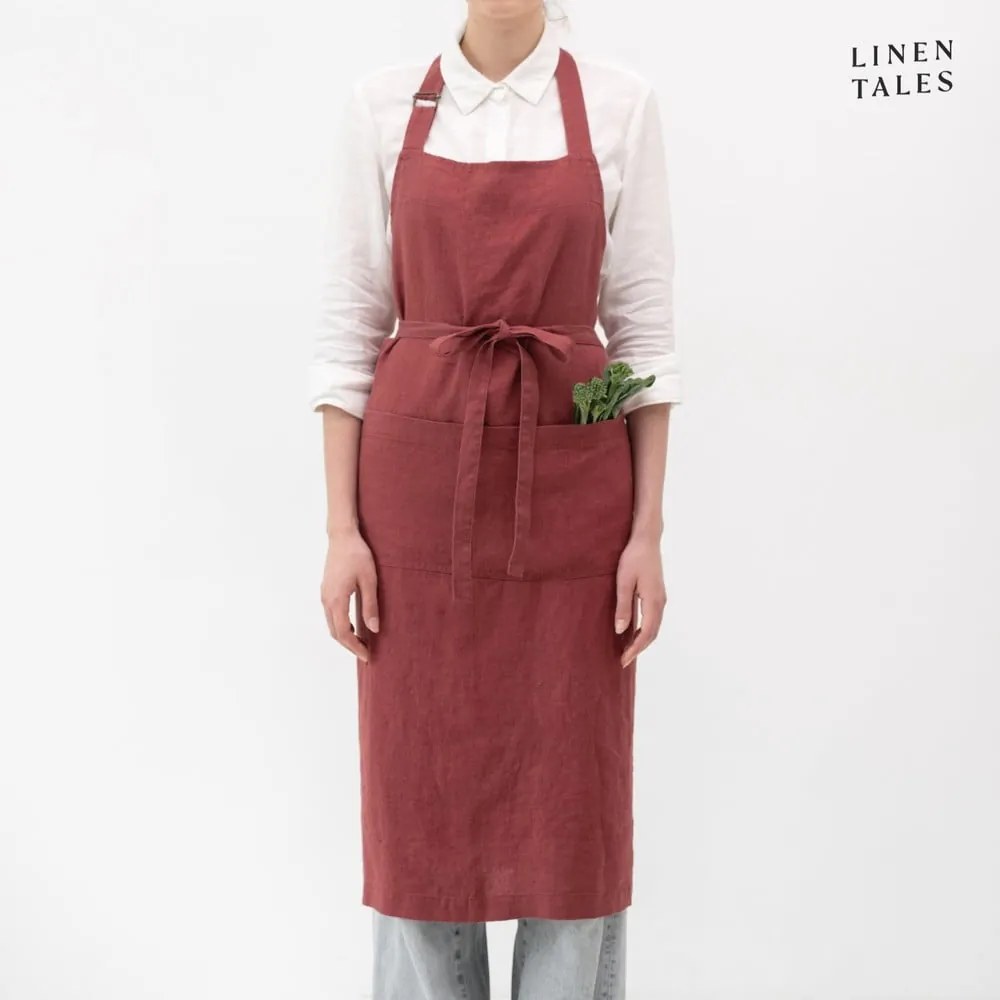 Lněná zástěra Marsala – Linen Tales
