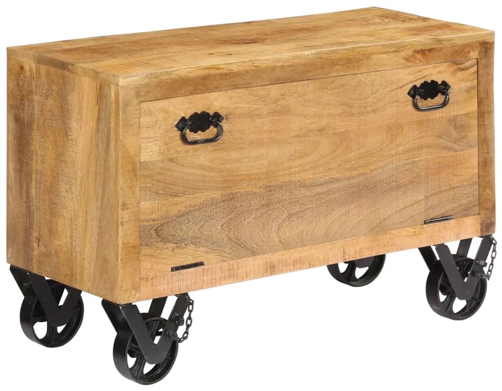 Botník 86 x 35 x 55 cm masivní mangovníkové dřevo 247658