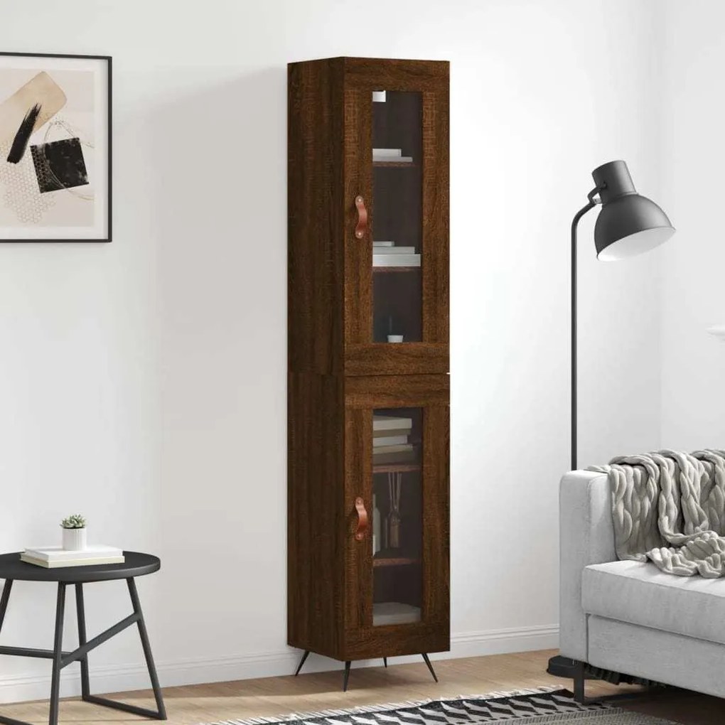 vidaXL Skříň highboard 34,5 x 34 x 180 cm kompozitní dřevo [3199404] Barva: dub sonoma