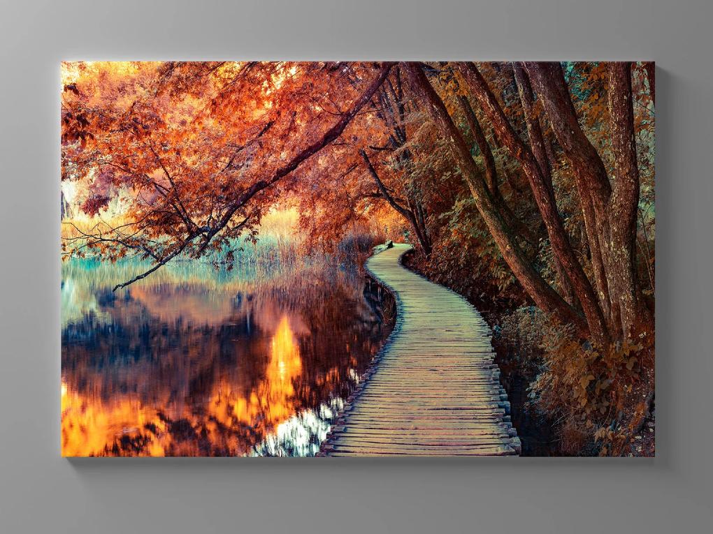 Liox Obraz procházka lesem Rozměr: 150 x 100 cm