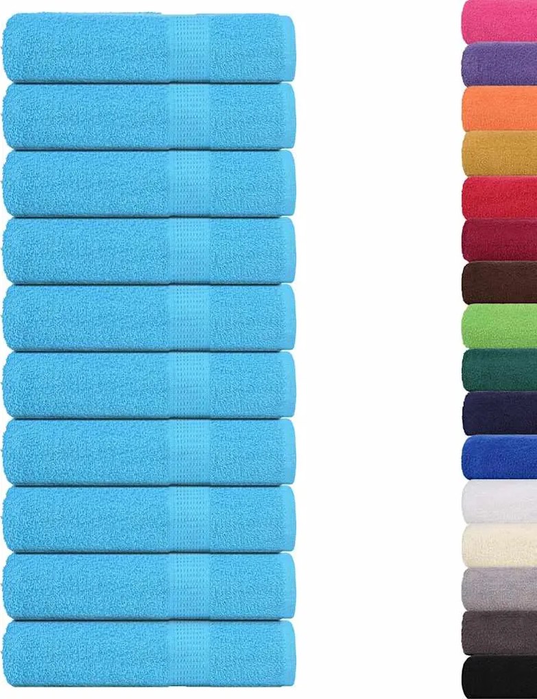 Ručníky do sprchy FROGN 10 ks tyrkysové 70x140 cm 360 g/m² 136979