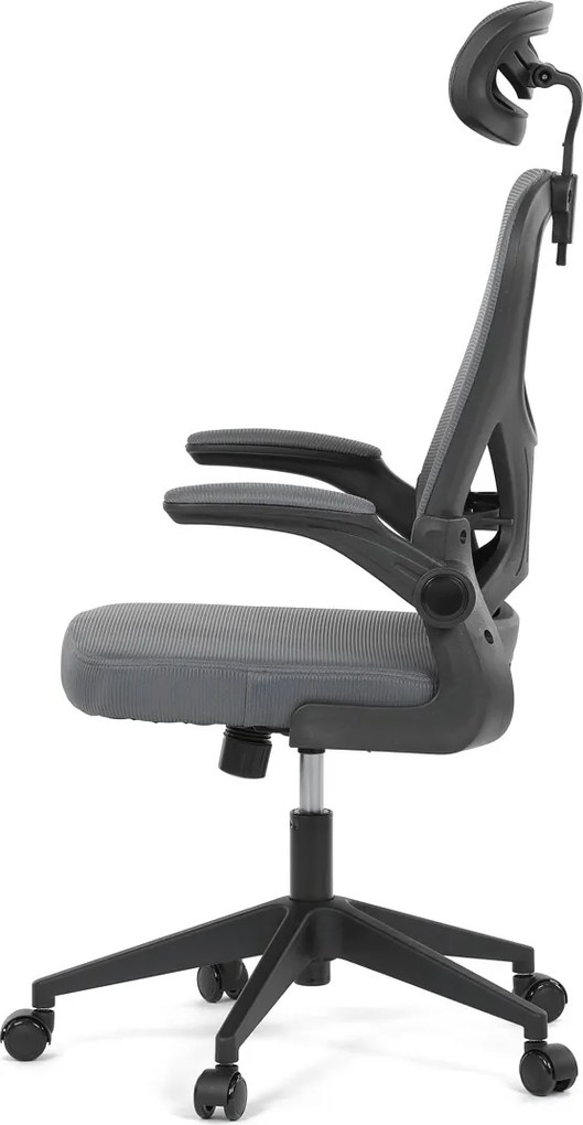 Ergonomická kancelářská židle ALEXANDRE - šedá síťovina