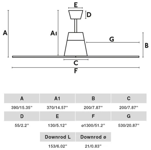 FARO 34105 - Stropní ventilátor TYPHOON M hnědá/bílá pr. 130 cm IP44 + DO