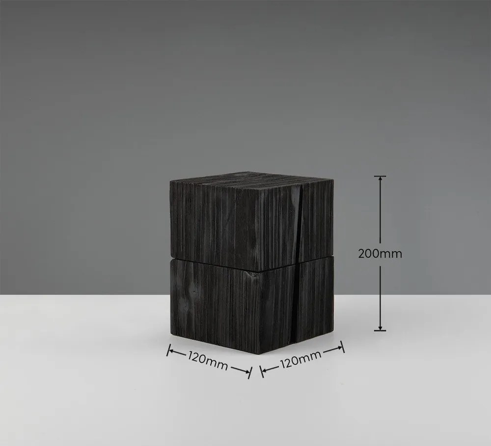Černá stolní lampa (výška 16 cm) Treasure – Trio