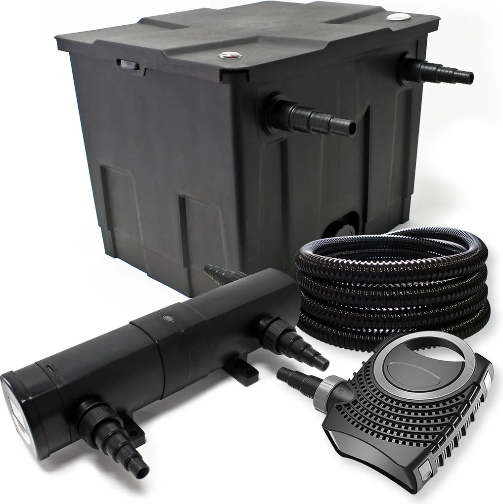 Sada jezírkové filtrace SunSun CBF-350 / CUV-218 – 12000 L, 10000 l/h, 80 W (54001)