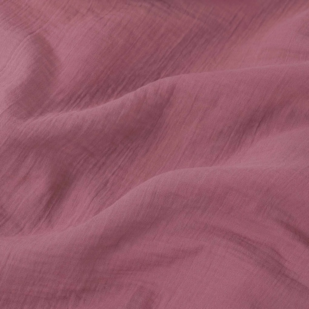 Goldea mušelínové povlečení - pastelově vínové 140 x 200 a 70 x 90 cm