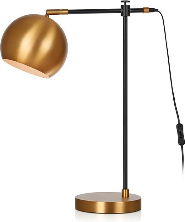Markslojd 107230 CHESTER - Stolní lampa v černé a bronzové barvě