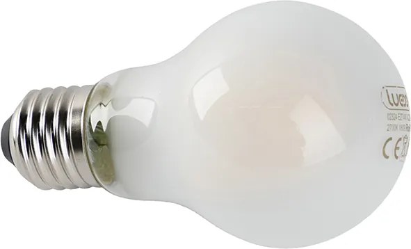 Sada 5 LED žárovek E27 Filament A60 matné sklo 4W 450lm 2700K