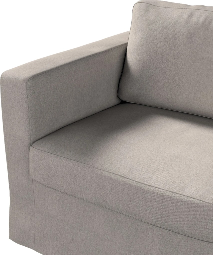 Potah na pohovku IKEA Karlstad 2-místná , nerozkládací, dlouhý barva béžová látka pletený vzor
