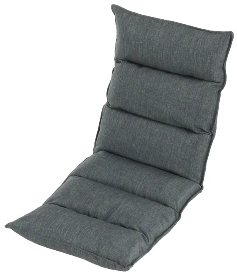 Relaxační křeslo, látka šedá, LOTA NEW