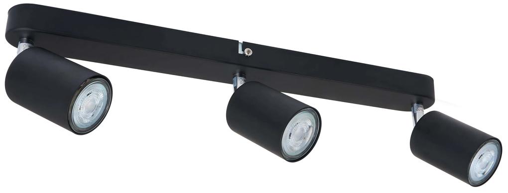 Stropní bodové svítidlo LED VIKI 3x GU10 černé