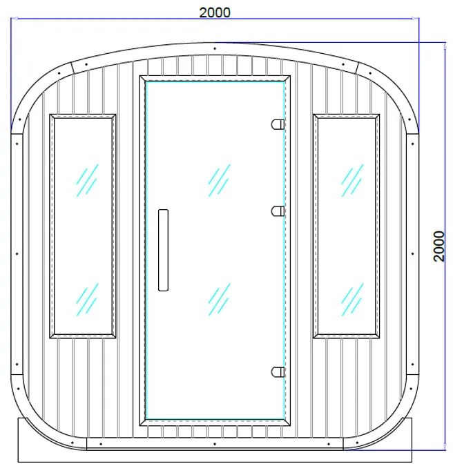 BPS-koupelny Zahradní kombinovaná sudová sauna 2v1  - Infrasauna + finská sauna 180x200, 4-6 osob