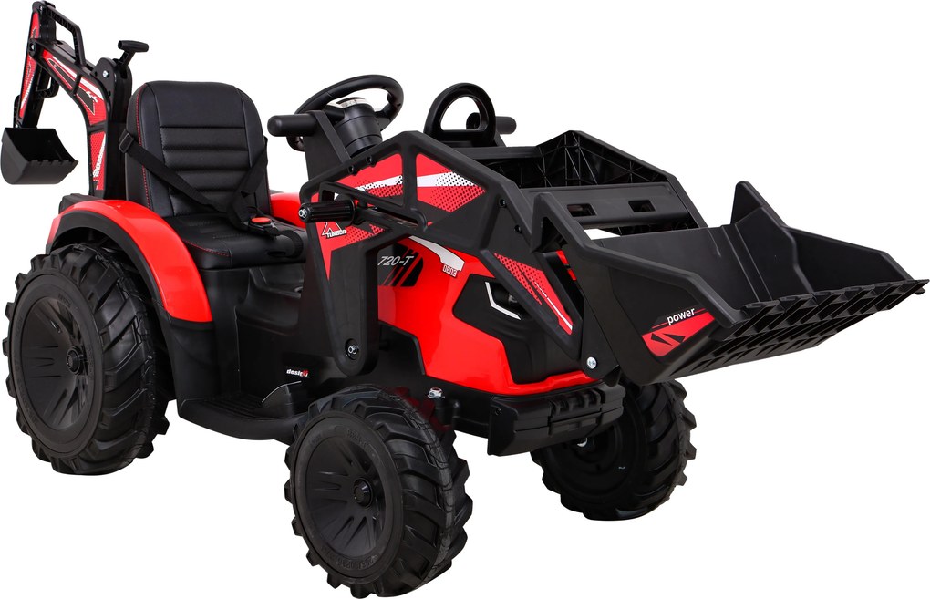 Ramiz Traktor s přívěsem 720-T červený