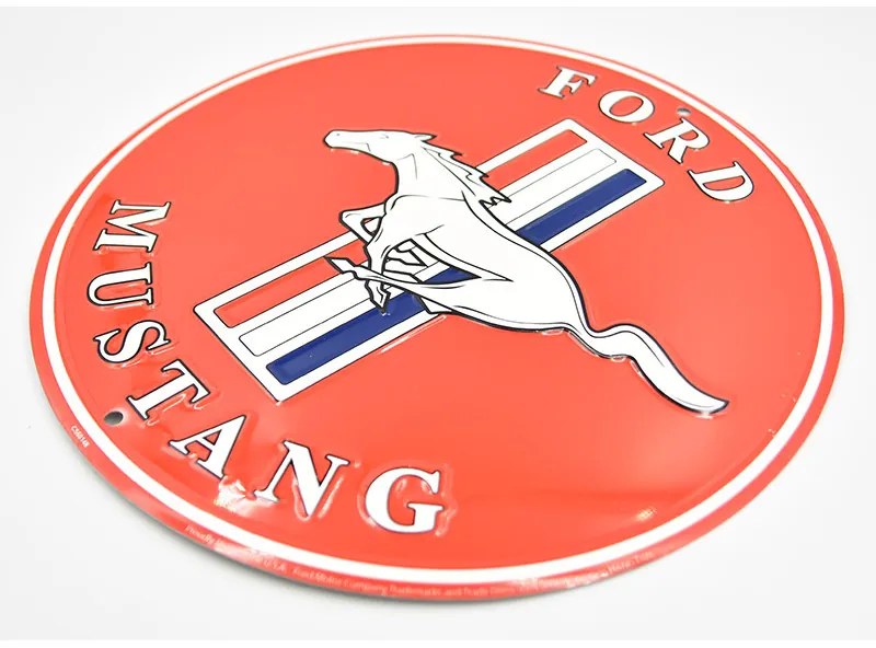 Plechová cedule Ford Mustang Red 30 cm