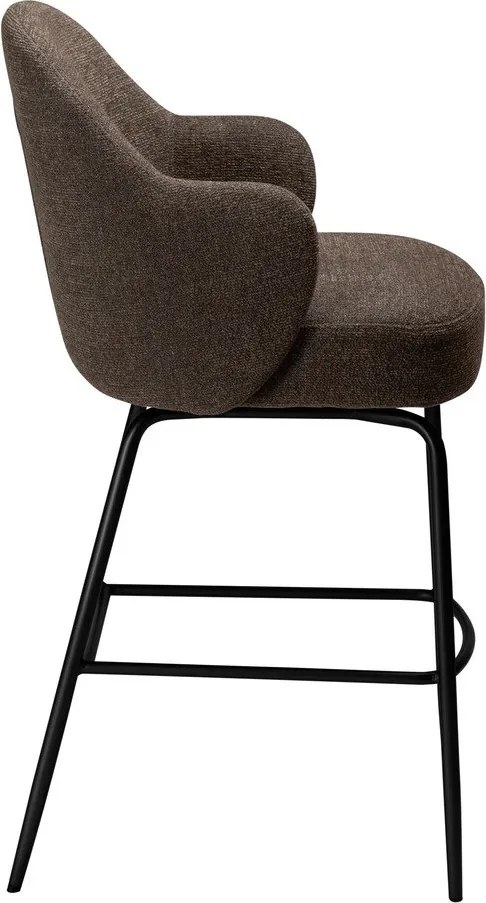 Hnědá otočná barová židle (výška sedáku 70 cm) Bae – DAN-FORM Denmark