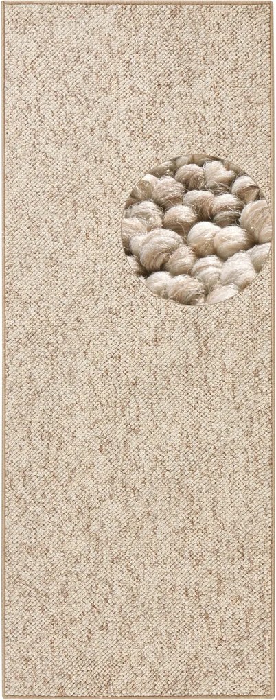 Behúň Wolly 102842, 80x200, béžová, obývacia izba, BT Carpet