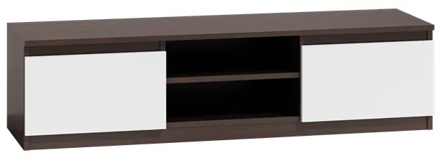 TPS Stolek pod televizi RTV 120 cm - Wenge / Bílá