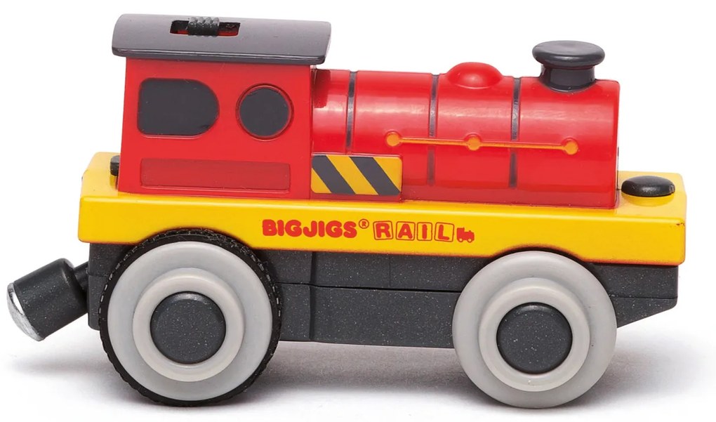 Bigjigs Rail Elektrická lokomotiva Červený silák