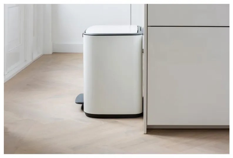 Brabantia Bo pedálový koš 3x11 l - bílá