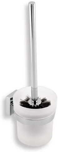 Novaservis Metalia 12 wc štětka x10 cm černá/chrom 0233,05 0233.05