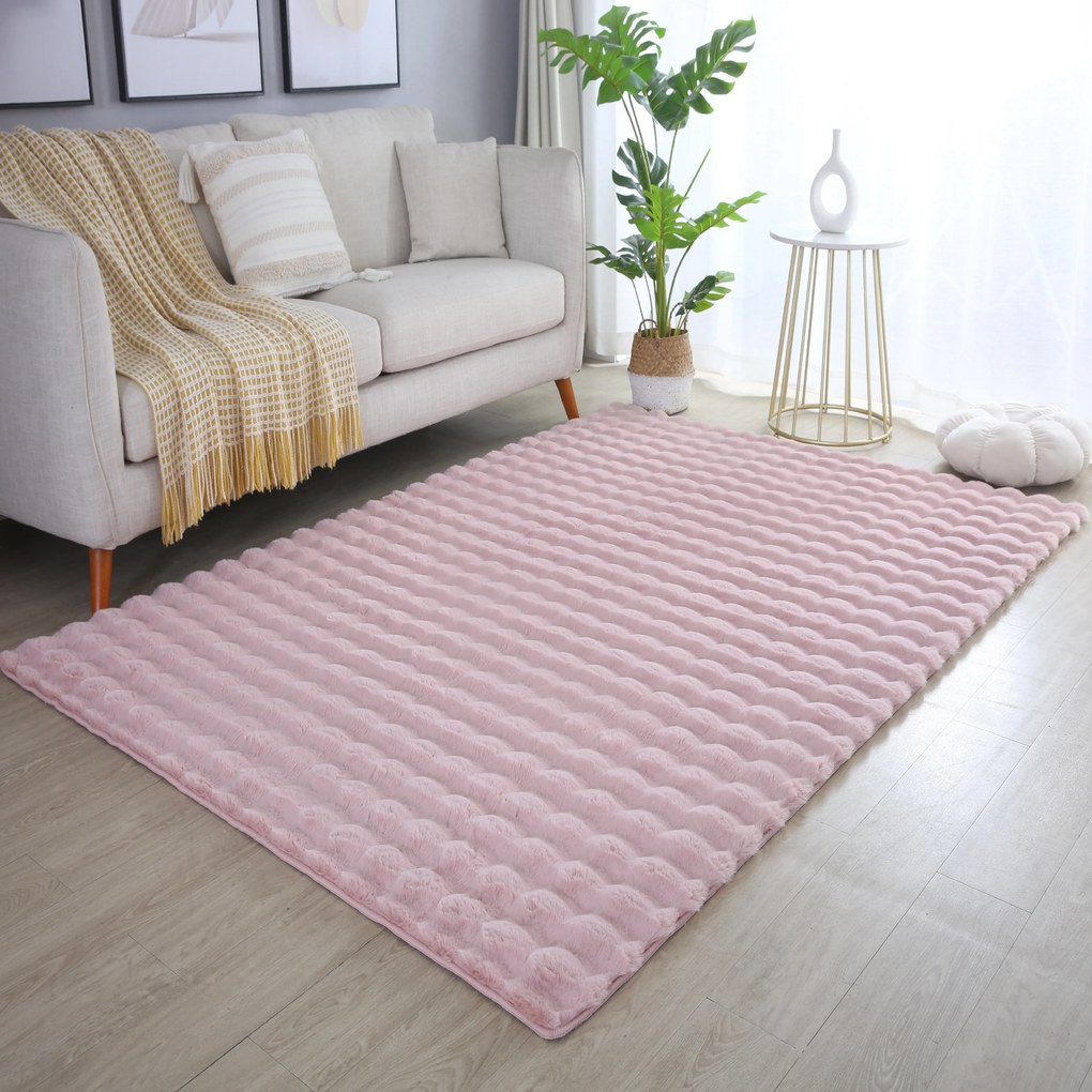 Ayyildiz, Kusový koberec Ambiance 5110 Rose, 140x200, růžová, obývací pokoj