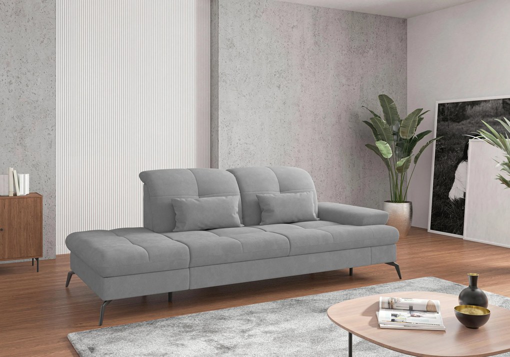 XXXLutz LENOŠKA, textil, šedá Sit & More - Online Only sedačky - 000144009086