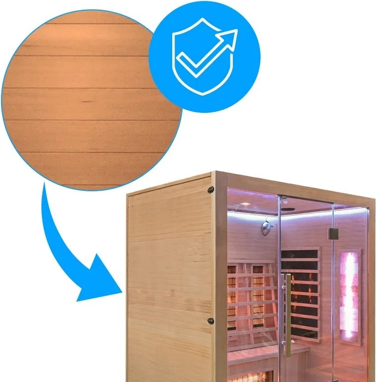 BPS-koupelny Infrasauna Relax HYD-2913 175x120, 4 osoby