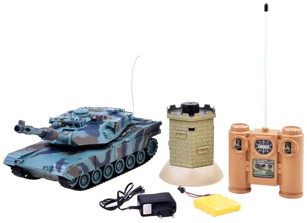 Dálkově ovládaný tank + bitevní bunkr RC0424