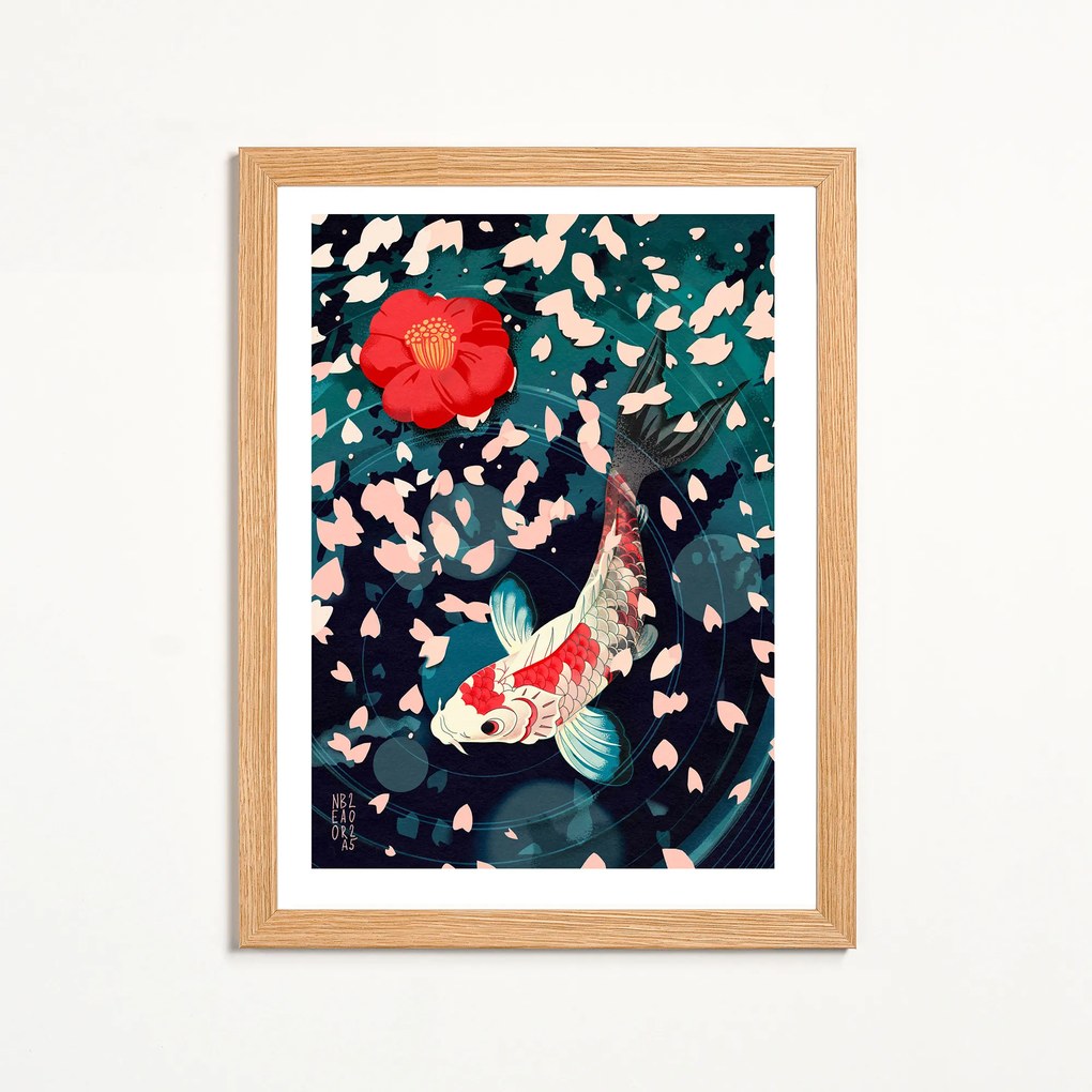Neobara (Barbora Srp Žižková) | Koi Rám: Černý, Velikost: 100 x 70 cm