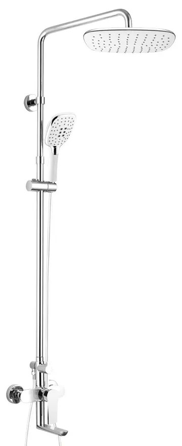 Mereo sprchová souprava nástěnná baterie Dita 150 mm hlavová sprcha bez příslušenství bílá CBE60101SJD