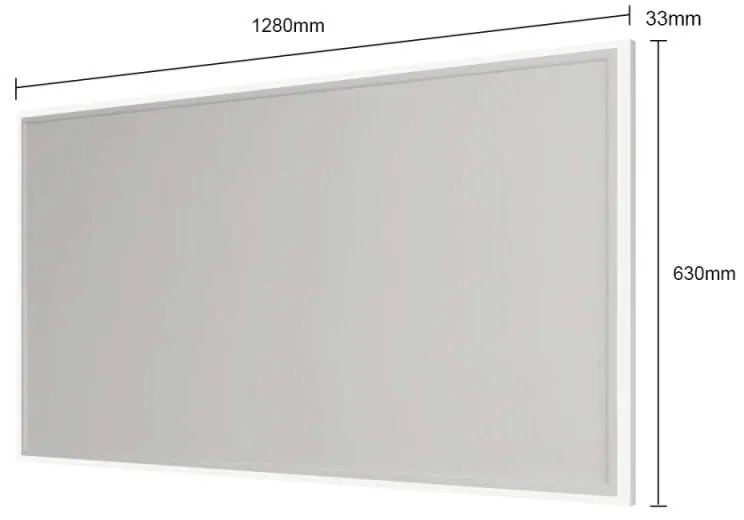 Stropní infrapanel ByeCold LED 800 W, 128 × 63 cm, WiFi