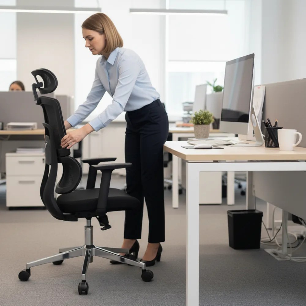 Kancelářská ergonomická židle Neoseat GARY — černá, nosnost 150 kg