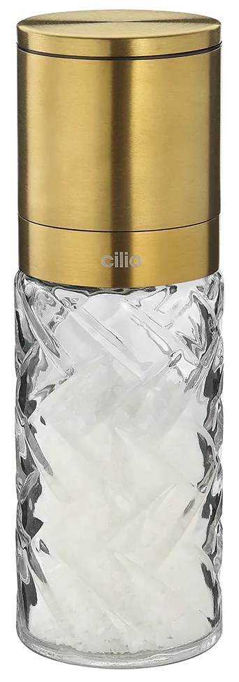 Cilio CRISTALLO Mlýnek na sůl nebo pepř 17 cm zlatý
