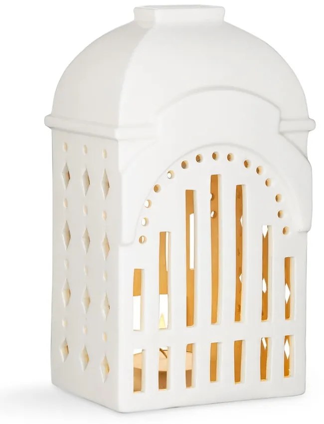 Bílý keramický svícen Kähler Design Urbania Lighthouse Tivoli
