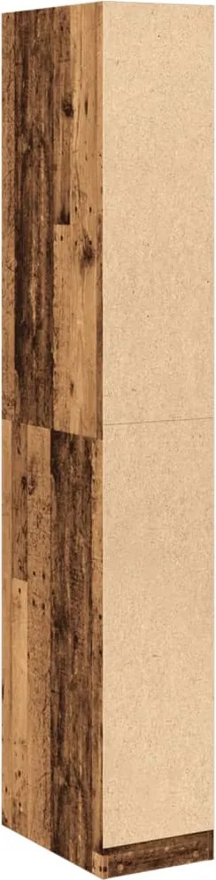 Šatní skříň old wood 30 x 50 x 200 cm kompozitní dřevo 3307709