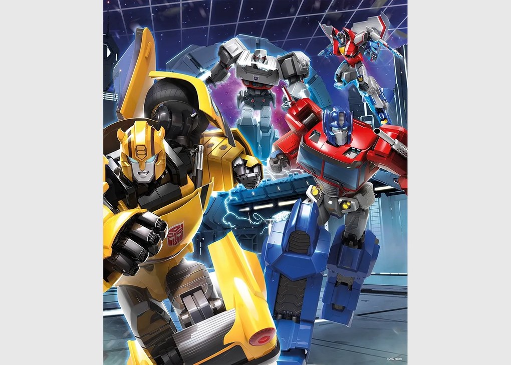 Dětská vliesová fototapeta na zed' Transformers Vzhůru do Boje | 225 x 270 cm | DFTD3P5179