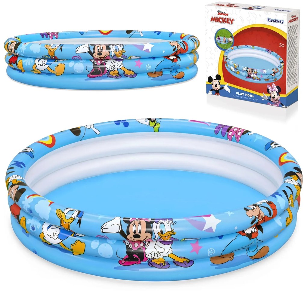 Dětský nafukovací bazén Mickey a přátelé 122 x 25 cm Bestway 91007