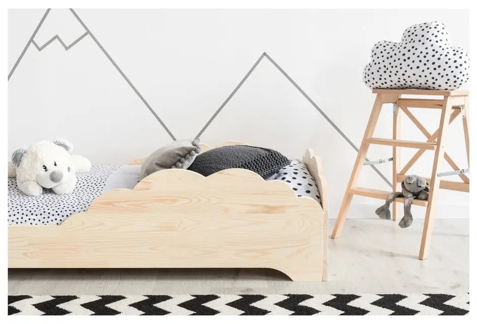 Dětská postel z borovicového dřeva Adeko BOX 9, 100 x 200 cm