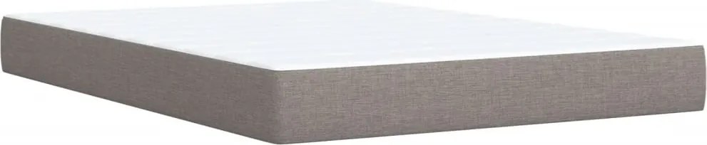 Box spring postel s matrací taupe 140x190 cm textil 3285134