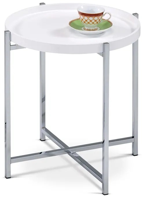 Autronic Odkládací stolek 80135-12 WT Barva: Bílá